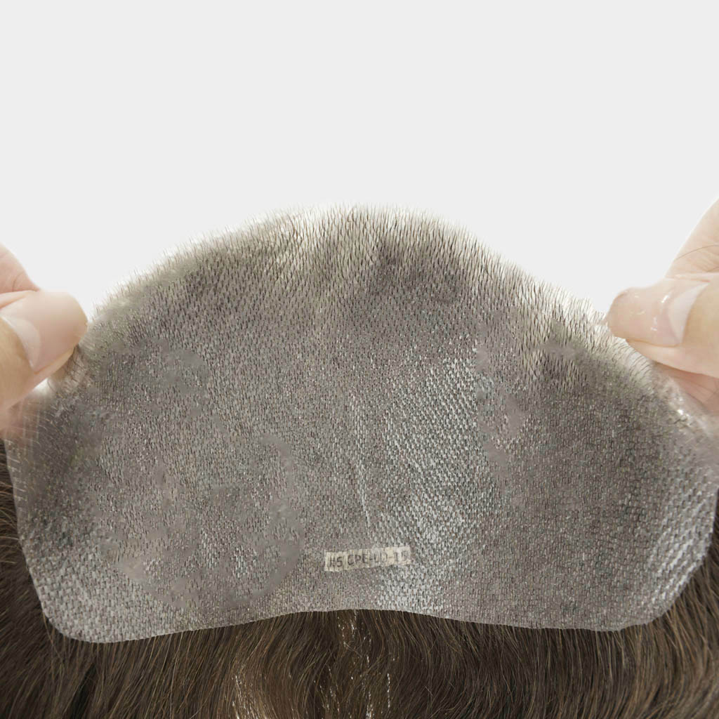 Super Natural Skin Frontal Hairpiece for Receding Hairline